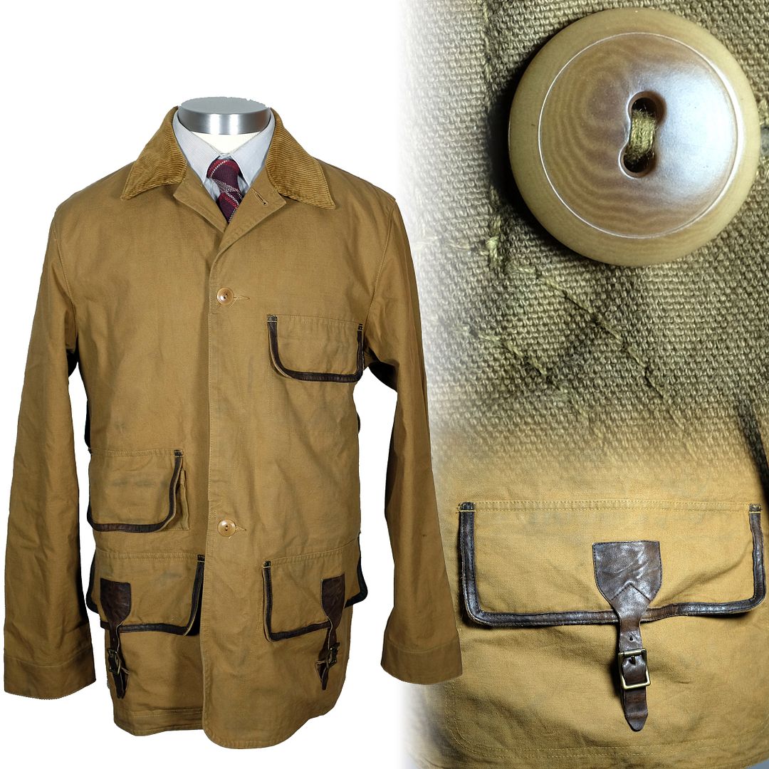 Canvas and Leather Ralph Lauren hunting jacket | Vintage-Haberdashers Blog